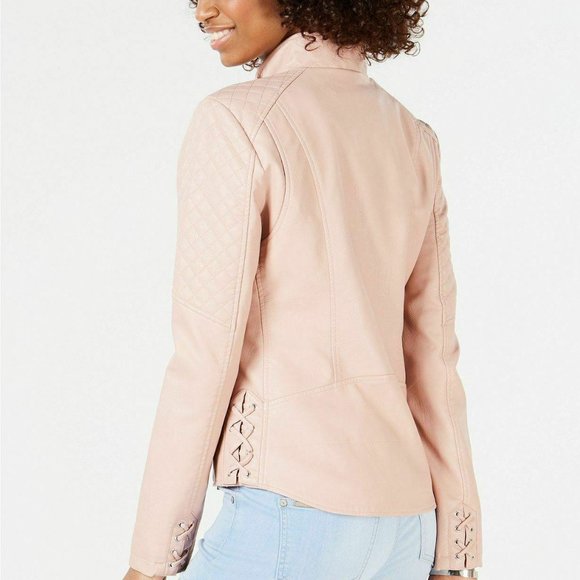 Guess | Jackets & Coats | Guess Crisscrossties Fauxleather Jacket M ...